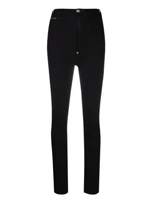 Philipp Plein Super High-waisted Jeggings - Black