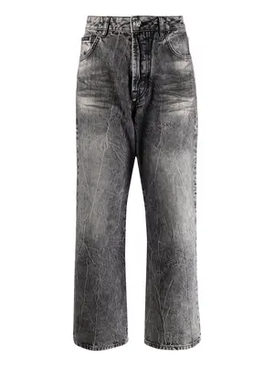 Philipp Plein Iconic Wide-leg Jeans - Grey