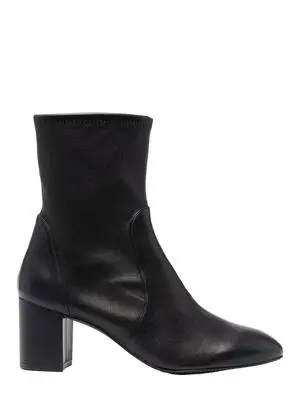 STUART WEITZMAN Yuliana 60mm Leather Ankle Boots - Black