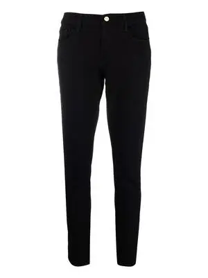 FRAME Le Garcon Mid-Rise Skinny Jeans Black
