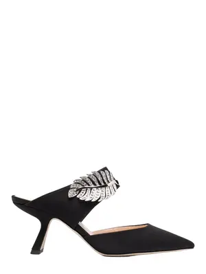 NICHOLAS KIRKWOOD Monstera 70mm Mules - Black
