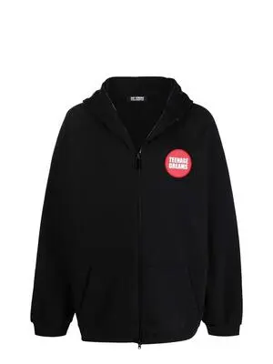 Raf Simons Teenage Dreams Zipped Hoodie - Black
