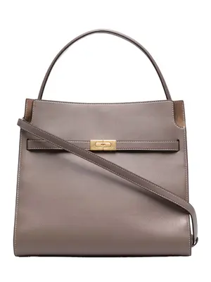 Tory Burch Tory Burch Lee Radziwill Double Tote Bag Grey