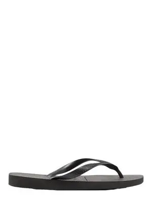 Havaianas Logo-embossed Thong Flip Flops - Black