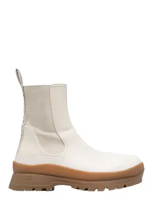 Stella McCartney Trace Logo-print Boots - Neutrals