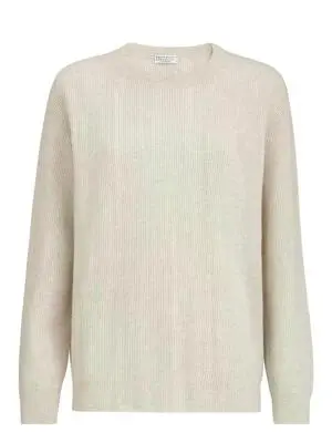 Brunello Cucinelli Long-sleeve Knitted Jumper - Neutrals