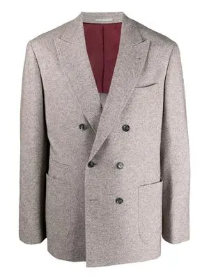 Brunello Cucinelli Double-breasted Blazer - Neutrals