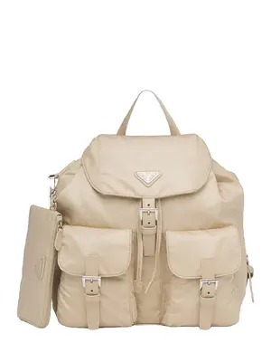 Prada Prada Re-Nylon Backpack Neutrals