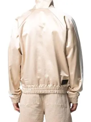 Maison Kitsuné Flash Fox Zipped Track Jacket In 0078 Vert-De-Gris