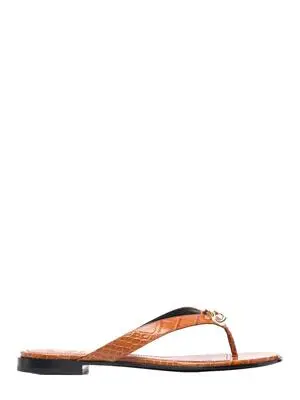 Givenchy G Chain Flat Sandals - Brown