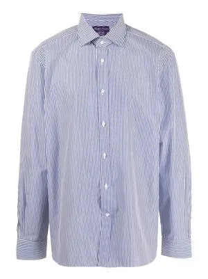 RALPH LAUREN PURPLE LABEL Striped Long-sleeve Shirt