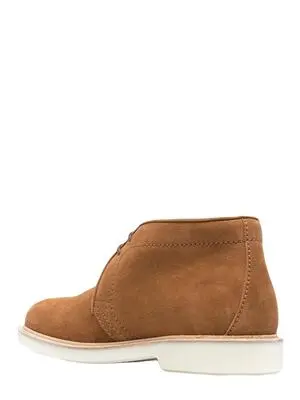 Brunello Cucinelli Lace-up Suede Boots - Neutrals