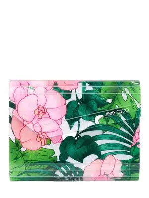 JIMMY CHOO Jimmy Choo Candy Acrylic Clutch Tropical Orchid