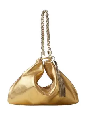 JIMMY CHOO Callies Metallic Leather Shoulder Bag