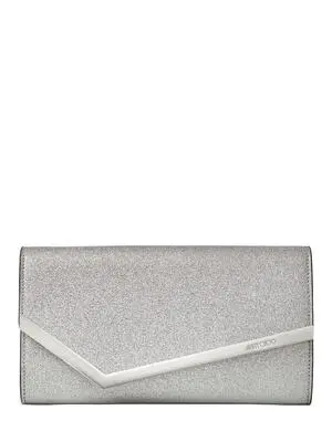 JIMMY CHOO Emmie Clutch Silver