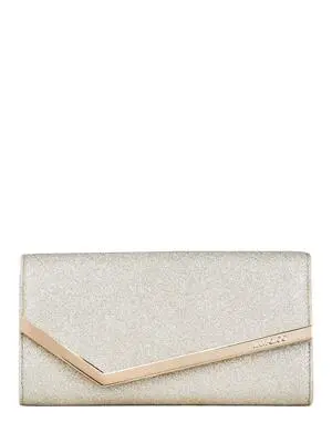 JIMMY CHOO Jimmy Choo Emmie Clutch Platinum Ice