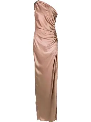 Michelle Mason One-shoulder Gown - Pink