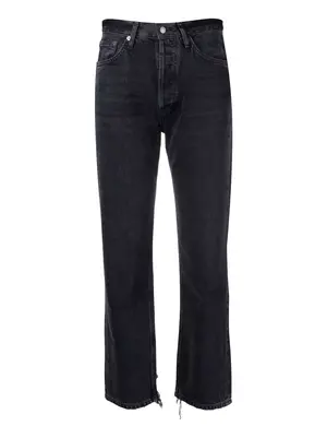 AGOLDE Lana Cropped Jeans - Black