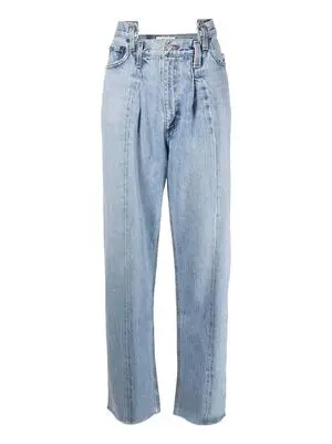 AGOLDE Pieced Angled Straight-leg Jeans