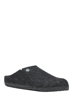 BIRKENSTOCK Zermatt Wool Felt Slippers - Black