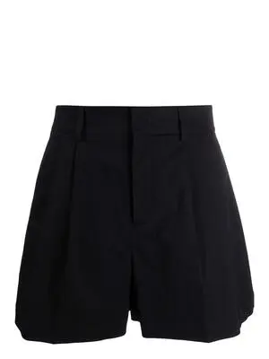 Red Valentino Flared High-waisted Shorts - Black