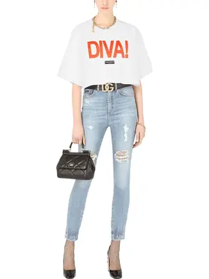 DOLCE & GABBANA Dolce & Gabbana Audrey Distressed Skinny Jeans