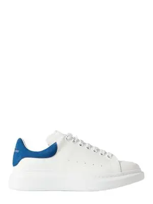 Alexander McQueen Exaggerated-sole Leather Sneakers - White