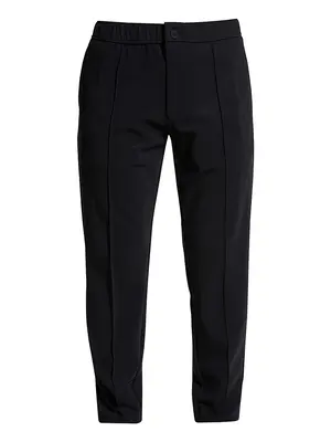Theory Curtis Precision Ponte Drawstring Pants - Black