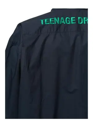 Raf Simons Teenage Dreams Bowling Shirt - Blue