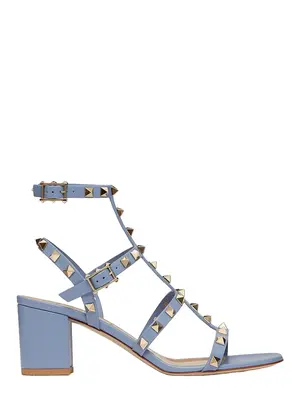 Valentino Garavani Valentino Garavani Rockstud 60 Mm Ankle Strap Sandals Azure