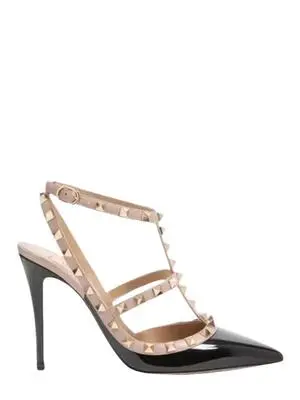 Valentino Garavani Valentino Garavani Rockstud Patent Leather Caged Pump Candy Rose/poudre