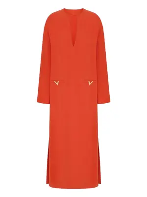 Valentino Garavani Valentino Cady Couture Dress Orange
