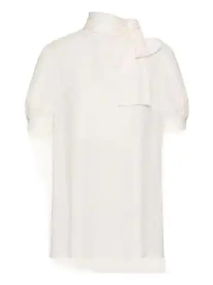 Valentino Garavani Georgette Top - Ivory