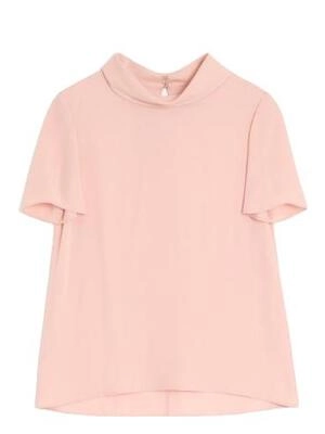 Valentino Garavani Valentino Georgette Top Rose