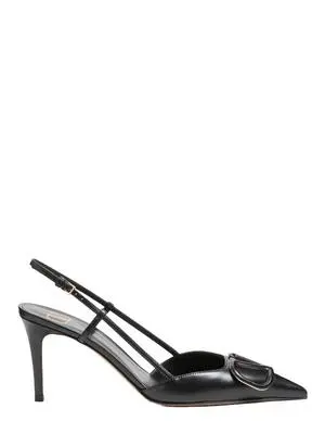Valentino Garavani Vlogo Slingback Pumps - Black