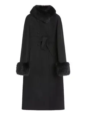 Valentino Garavani Compact Drap Coat - Black