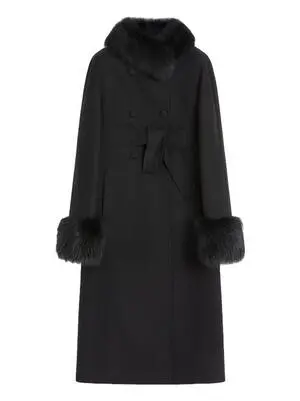 Valentino Garavani Valentino Compact Drap Coat Black