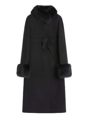 Valentino Garavani Compact Drap Coat - Black