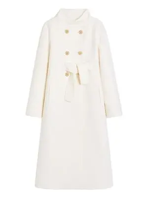 Valentino Garavani Compact Drap Coat - Ivory