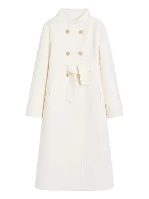 Valentino Garavani Compact Drap Coat - Ivory