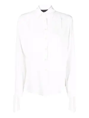 Philipp Plein Silk Button-down Shirt - White