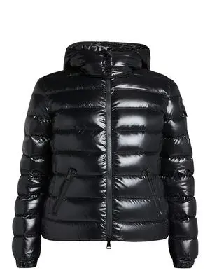 Moncler Bady Hooded Short Down Jacket Dark Black