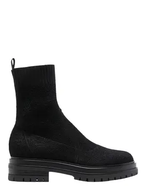 GIANVITO ROSSI Pull-on Ankle Boots 50mm - Black
