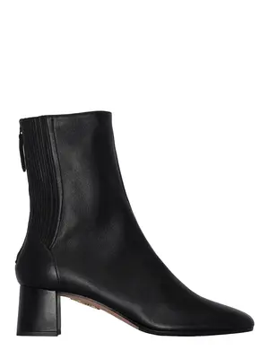 AQUAZZURA Saint Honore 50mm Leather Boots - Black