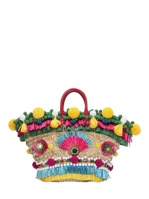 Dolce & Gabbana Kendra Woven Basket Bag - Neutrals