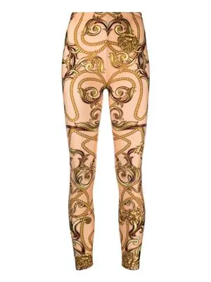 Philipp Plein New Baroque Print Leggings Neutrals