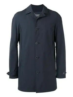 Herno Mid Length Raincoat - Blue