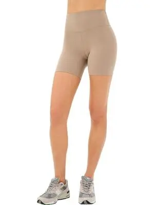 Splits59 Airweight High-Waisted Bike Shorts Latte