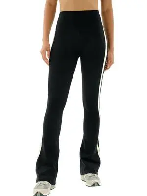 Splits59 Raquel High-Waist Flared Leggings Black/creme