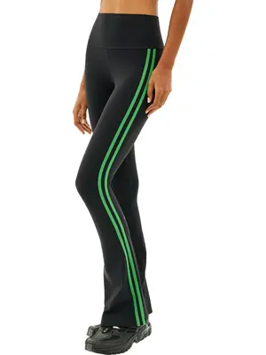 Splits59 Raquel High-Waist Flared Leggings Black/grass